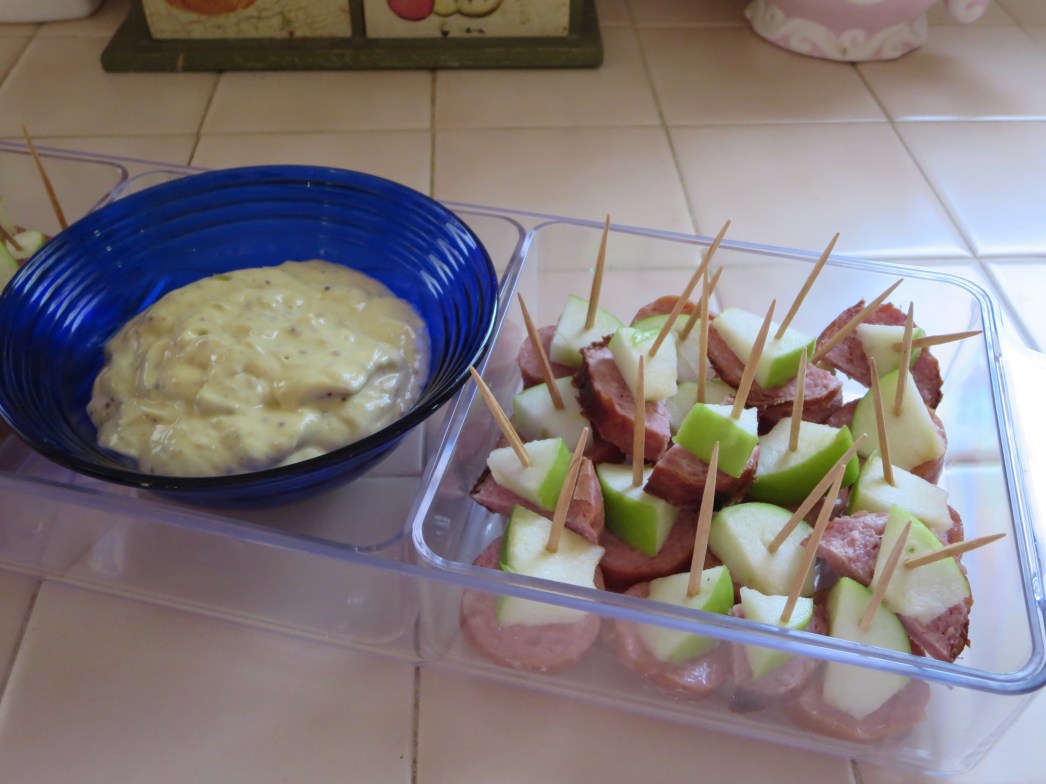 Kielbasa Apple Skewers | Delicious on a Dollar